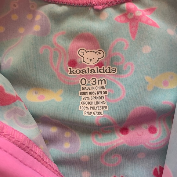 Koala Kids | Swim | Koala Kids Sea Life One Piece Swimsuit 2 Sleeve ...